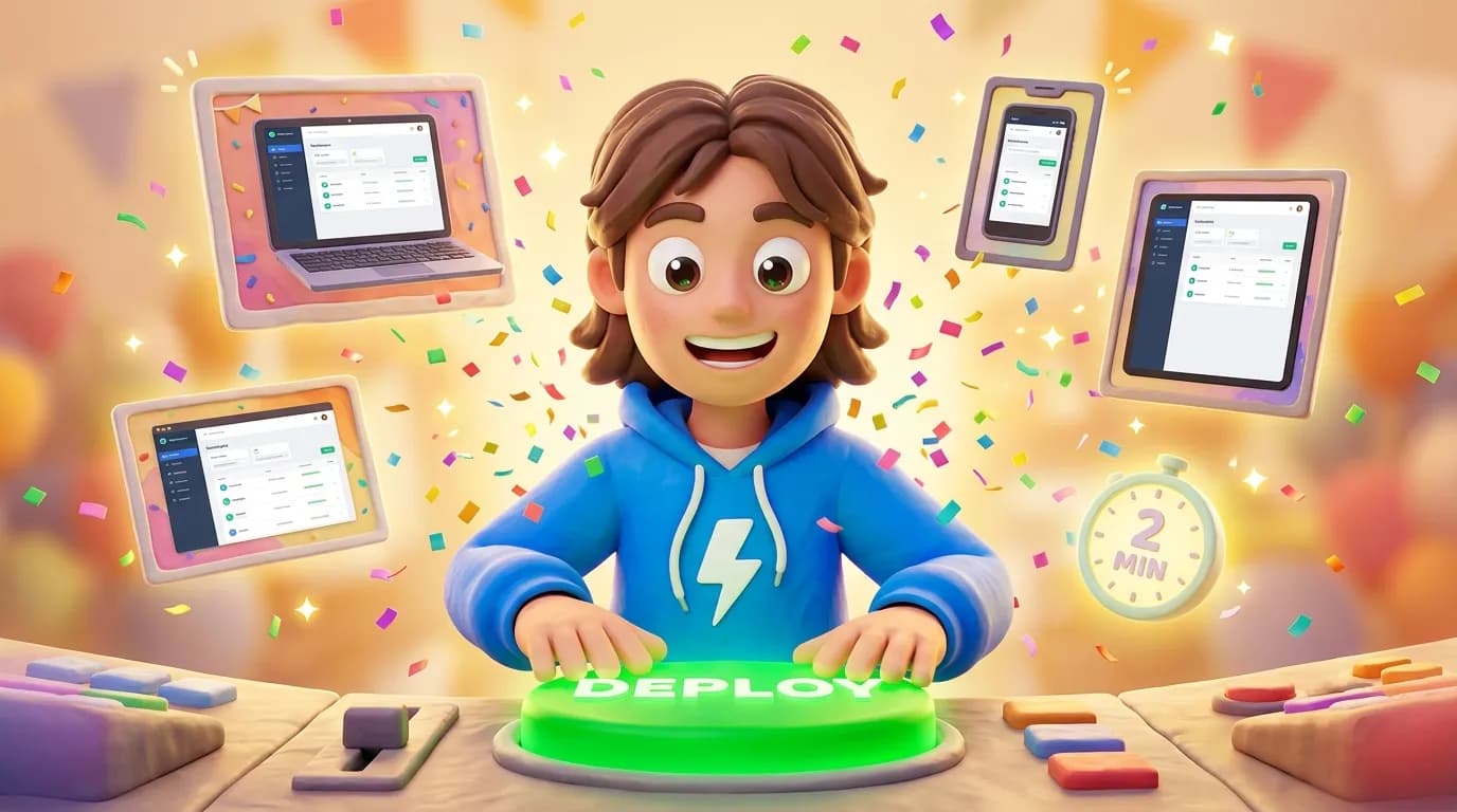 Cursor app deployed to production — database provisioned, auth configured, live on a custom domain