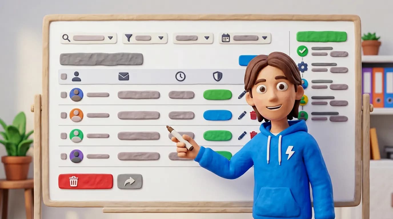 Admin panel components — user management, CRUD tables, role-based access, and audit logs all in one tool