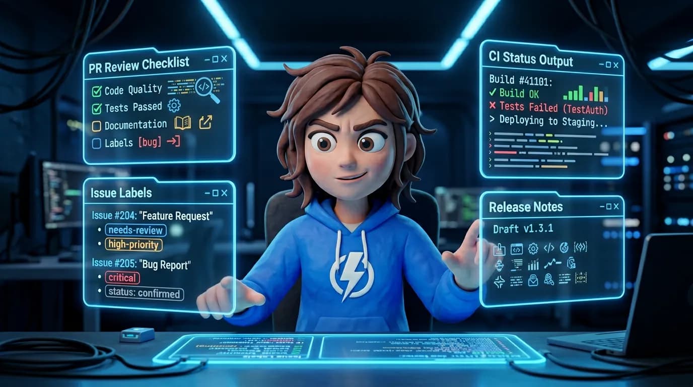 OpenClaw running 4 GitHub automations simultaneously while the developer sleeps