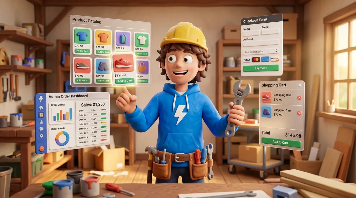 How to Build an E-Commerce App with AI (No Shopify Required)