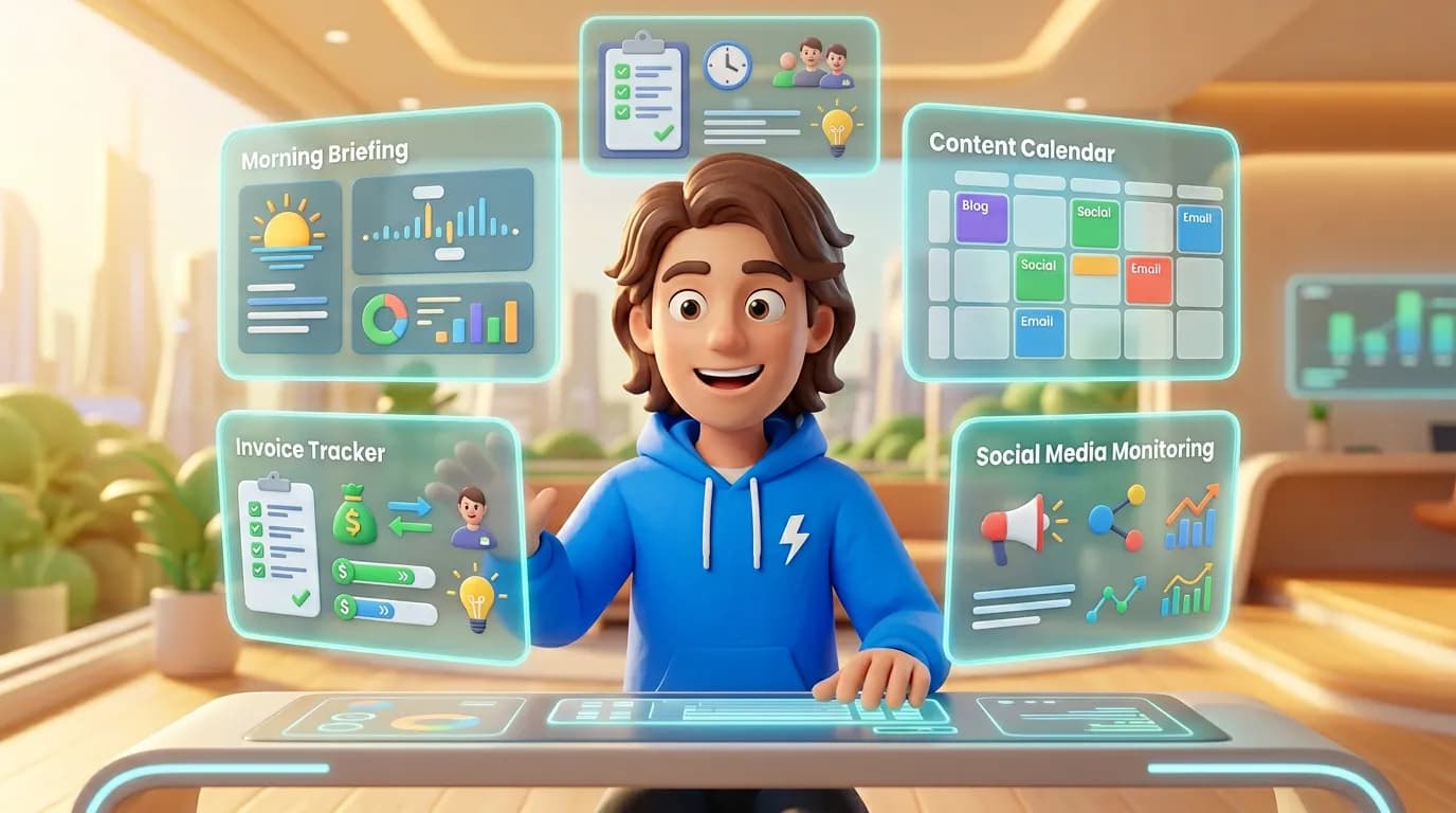 OpenClaw running 5 solopreneur operations simultaneously while you focus on client work