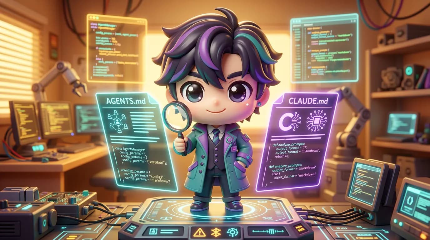 AGENTS.md vs CLAUDE.md comparison guide