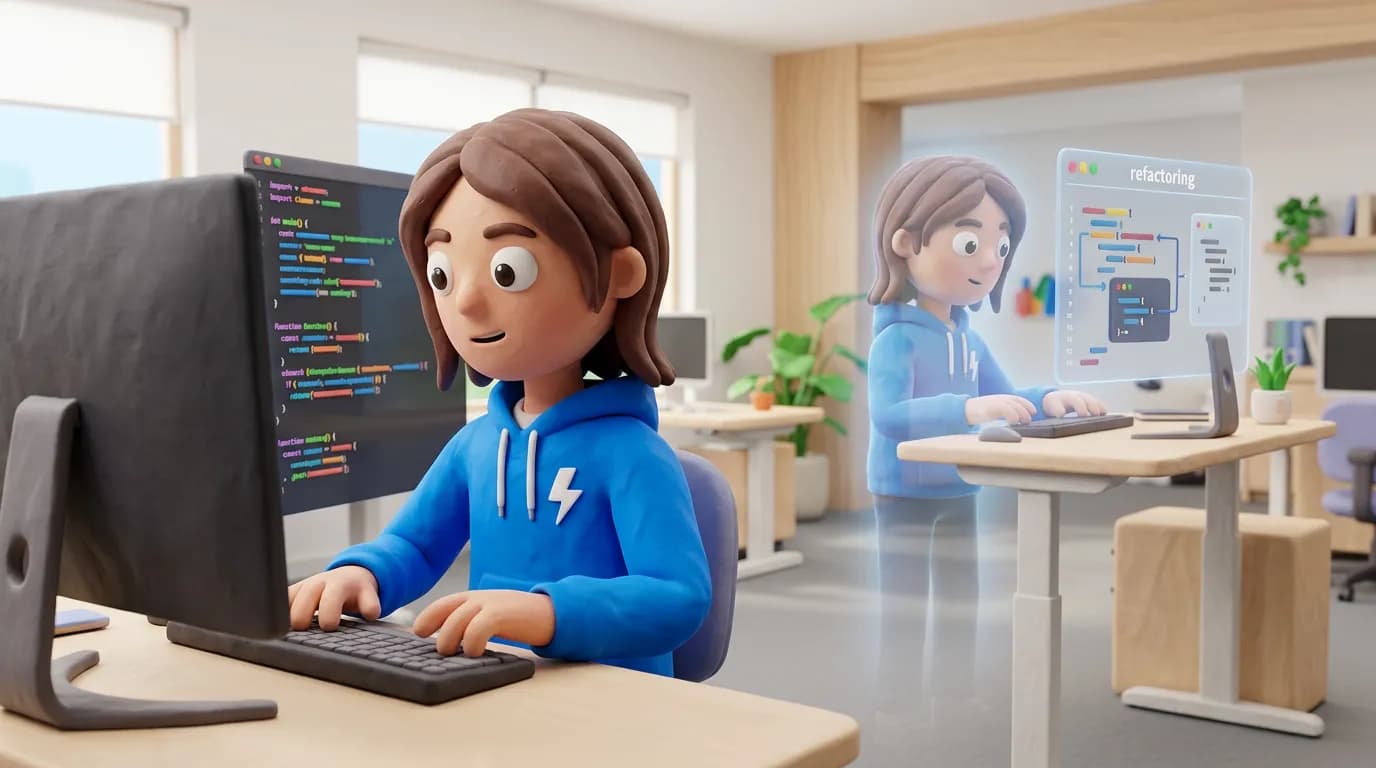 Cursor background agent working on a long refactor task while you keep coding on the main codebase