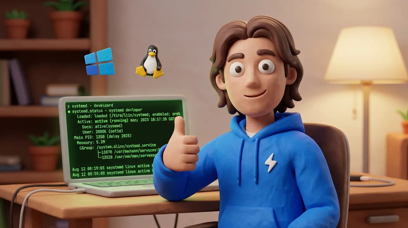 OpenClaw gateway running as a Windows service — systemctl shows active green status after WSL2 install