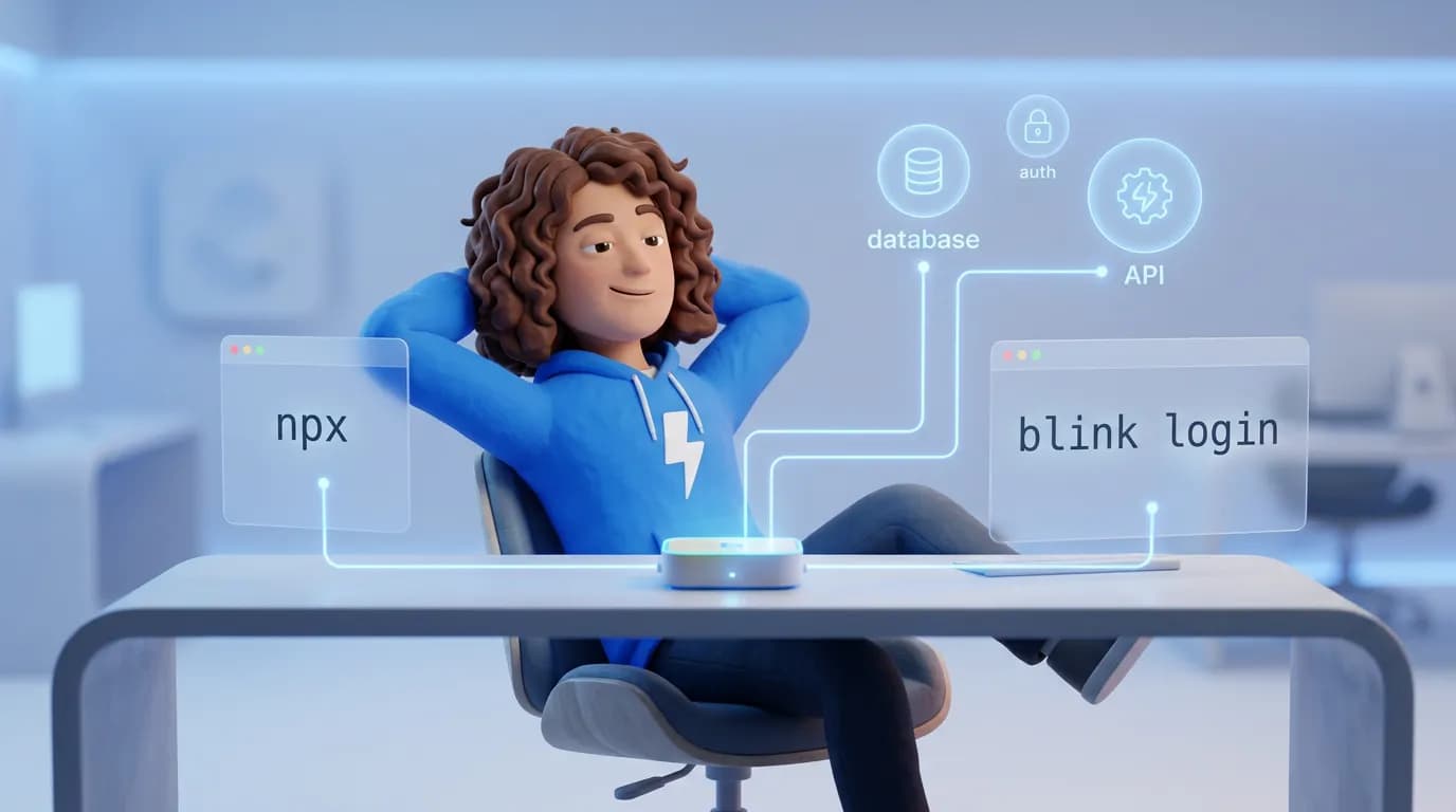 Blink Cloud simplifies backend setup to 2 commands