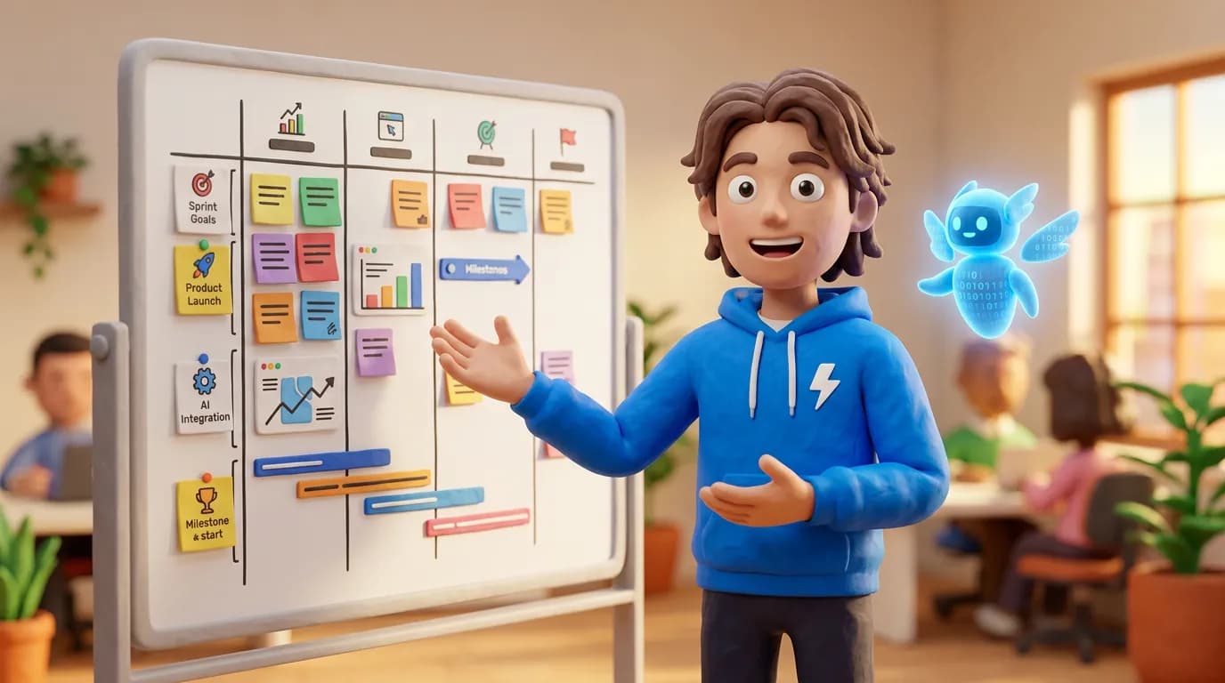 Product manager using AI tools to build roadmaps and prototypes