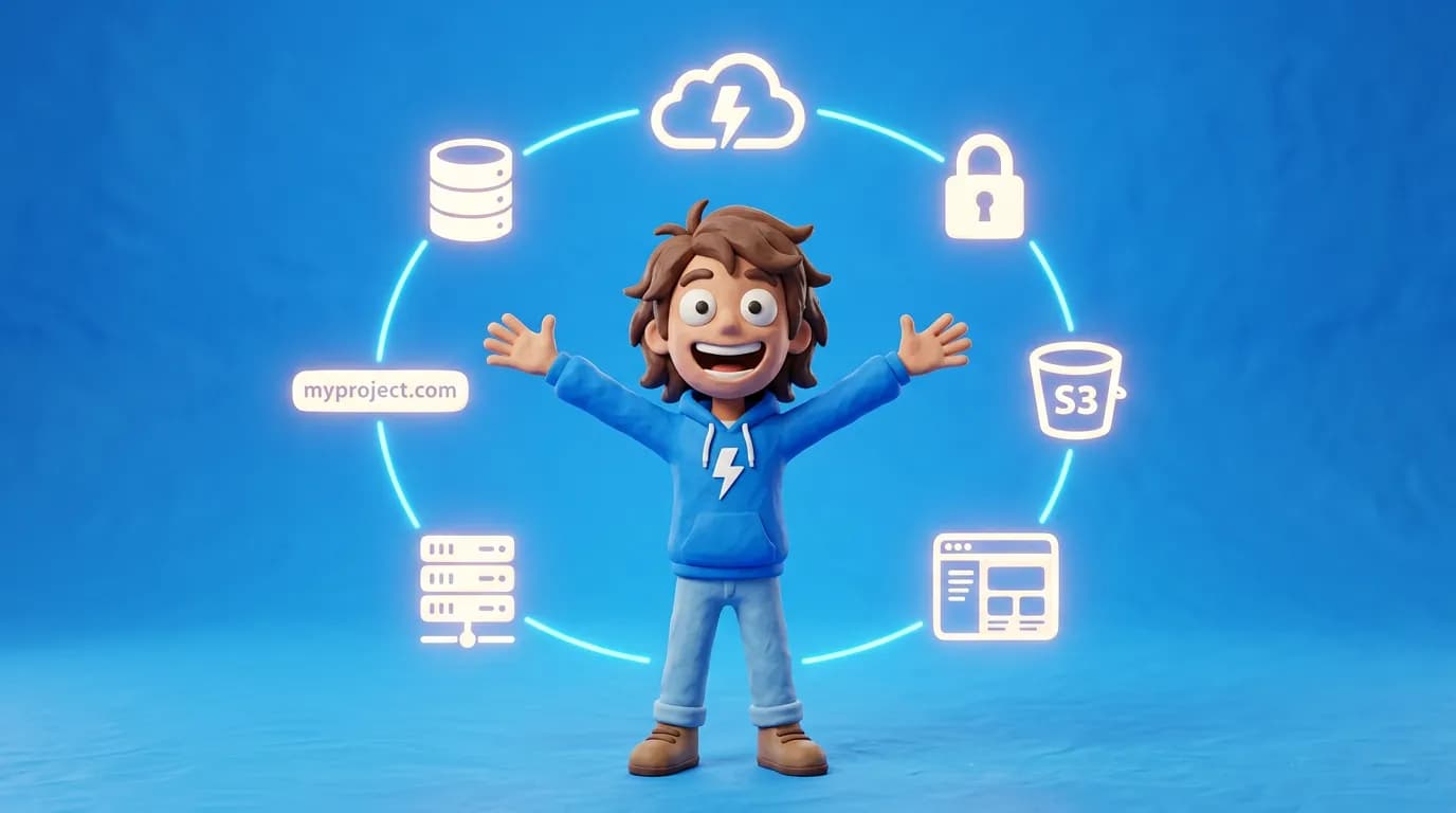 Everything Blink Cloud gives your Cursor agent — database, auth, storage, backend, and hosting in one platform