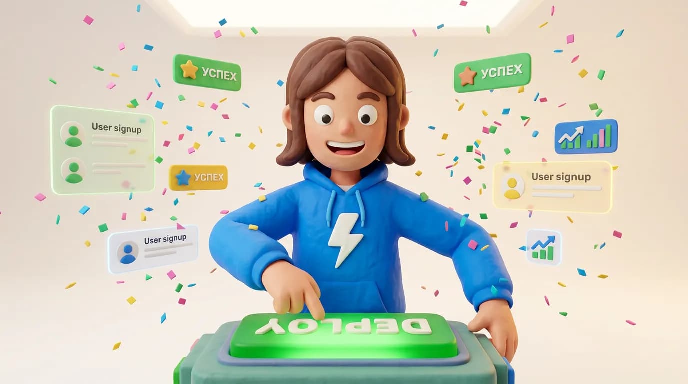 One-click SaaS launch — auth, database, Stripe, and hosting all provisioned without configuration