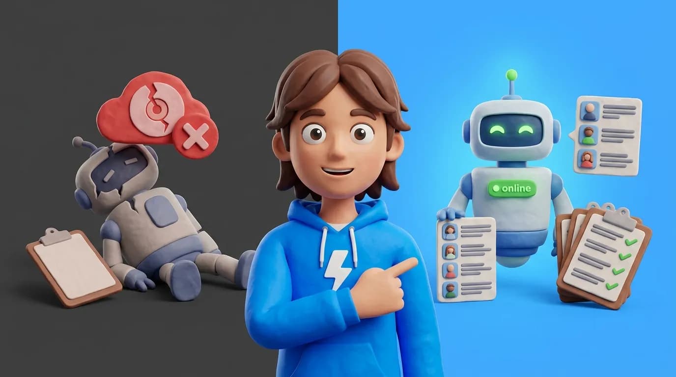Discord bot data persistence — memory-only bot loses data on restart vs Blink-powered bot with full persistent database