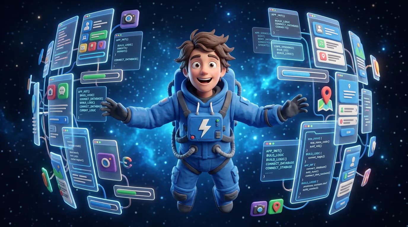 Building a SaaS without coding in 2026 — AI app builders handle the full stack