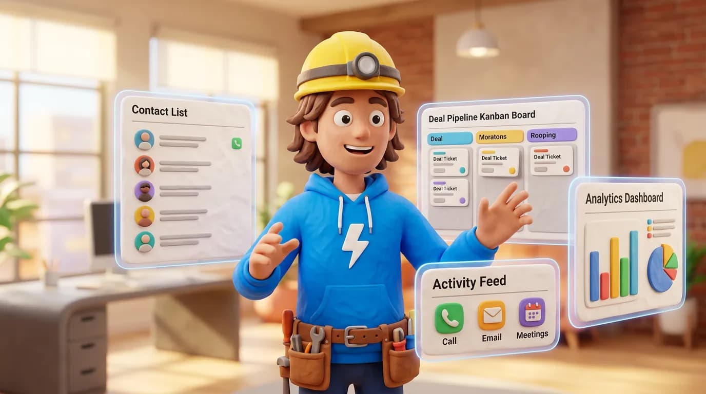 Building a custom CRM: contact management, pipeline tracking, and reporting — generated by AI in minutes