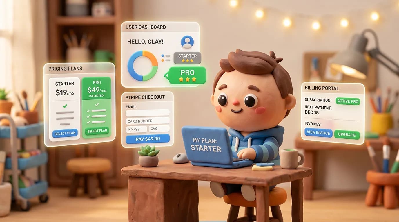 Building a subscription SaaS with Stripe billing and user accounts