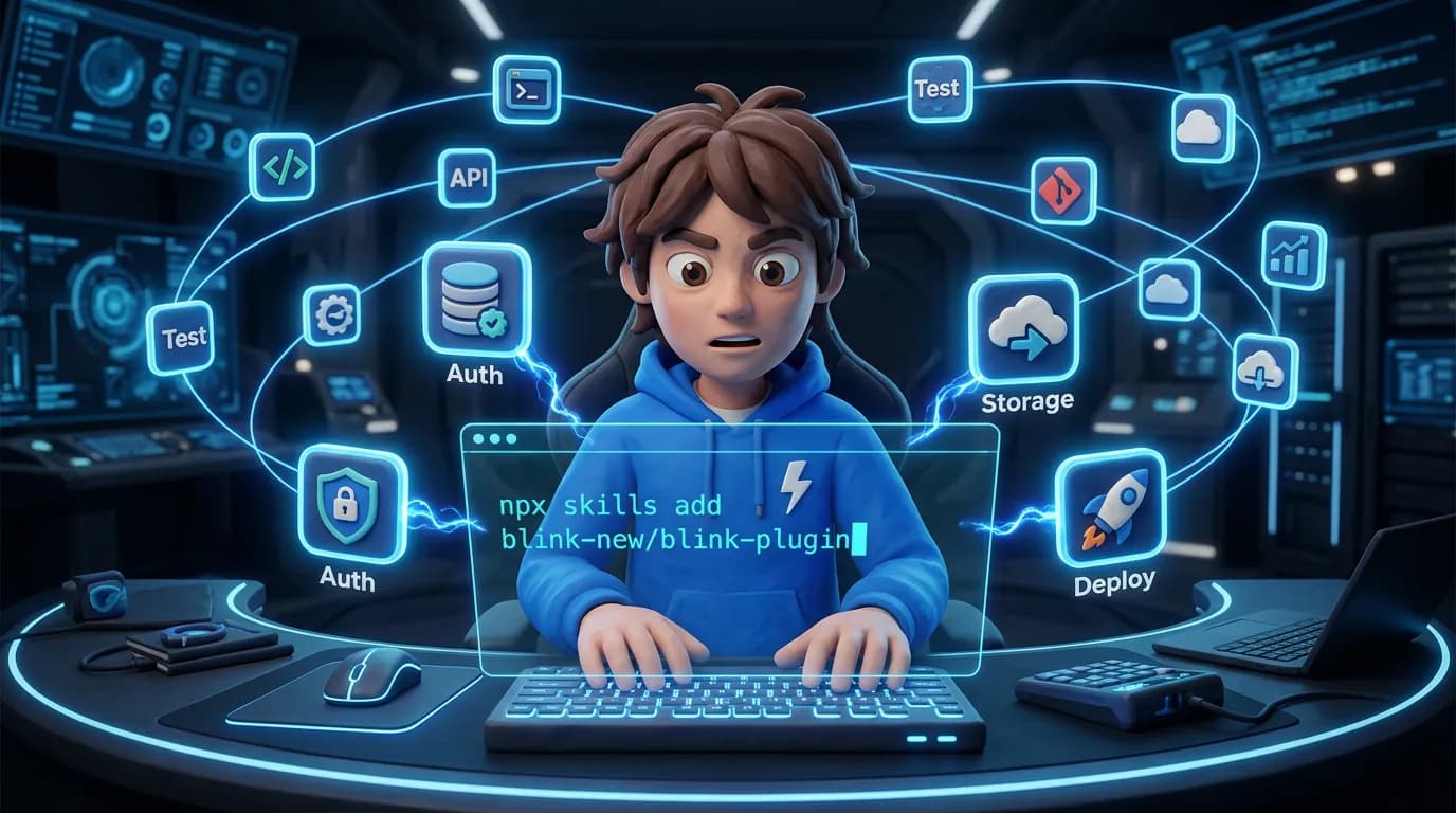 How to Add Blink to Cursor: Full-Stack Infrastructure in 2 Commands