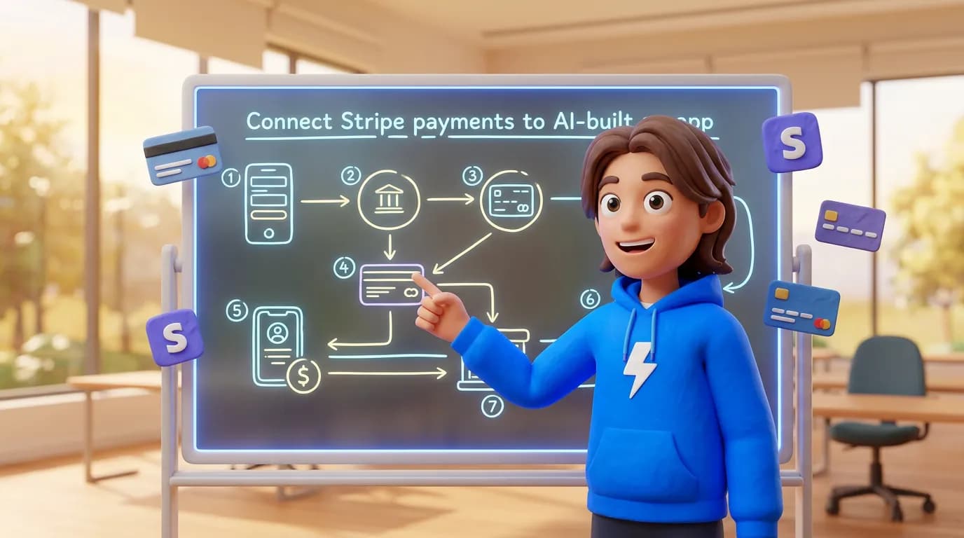 How to Add Stripe Payments to Your AI-Built App (No Backend Code Required)