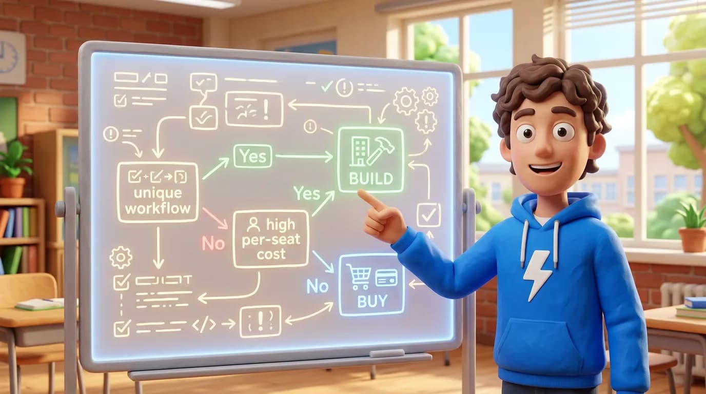 The 2026 build vs buy decision framework — a practical flowchart for every team
