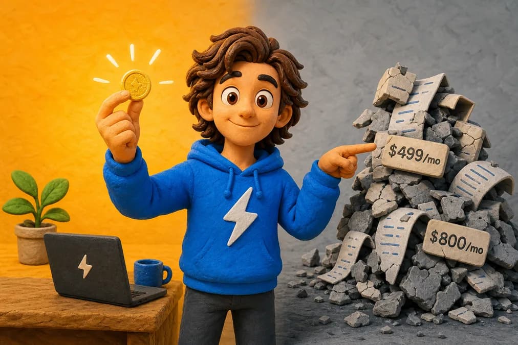 Custom chatbot: small cost compared to crumbling expensive SaaS subscriptions