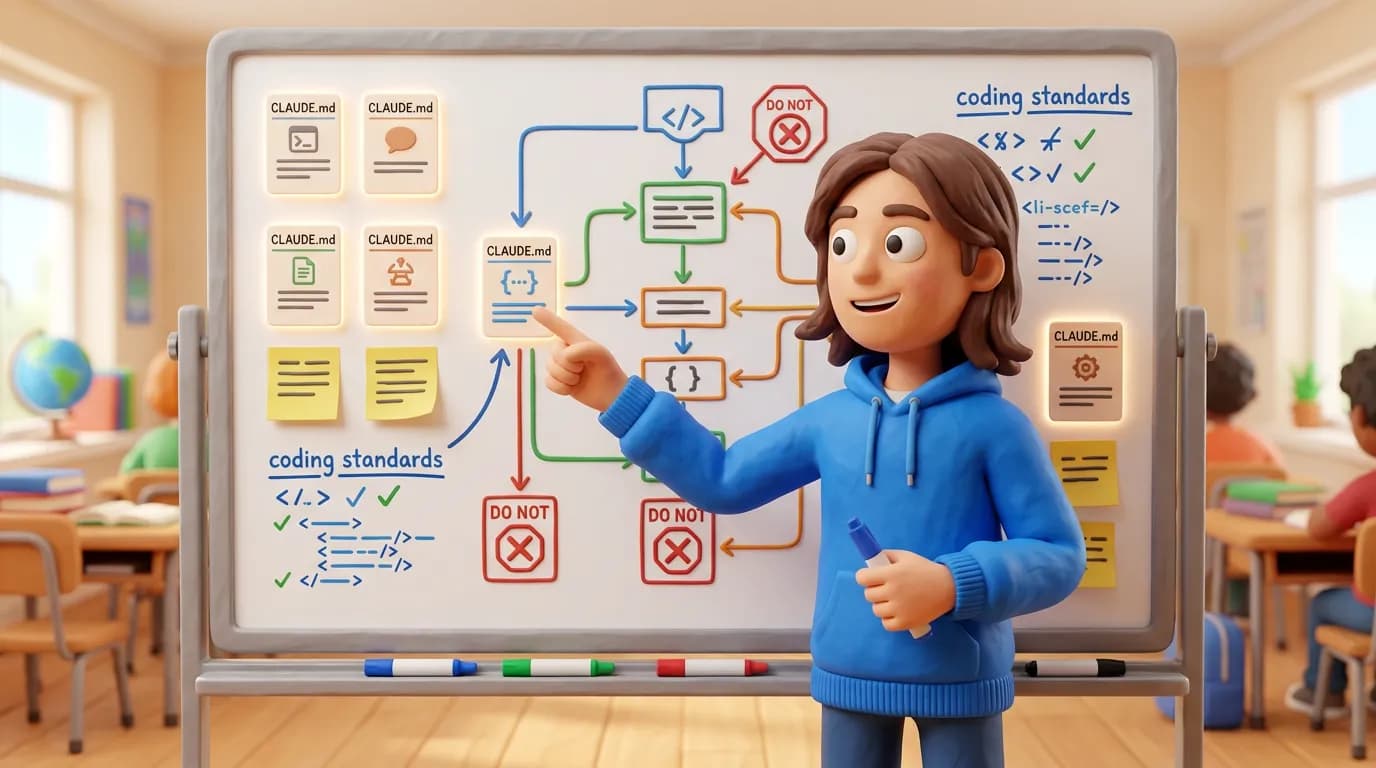 CLAUDE.md gives Claude Code persistent context across every session — architecture, preferences, and constraints all remembered
