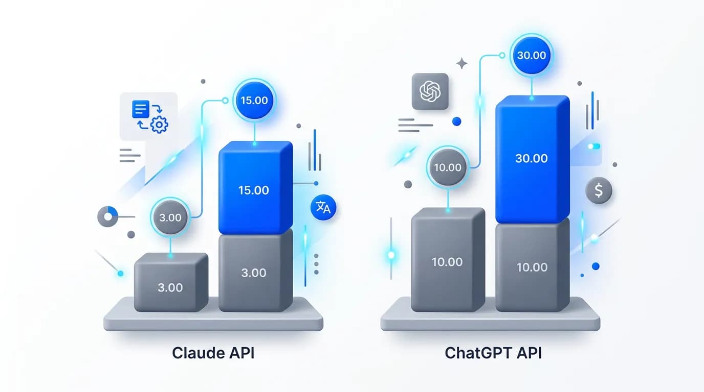 Claude vs ChatGPT API pricing in 2026 — GPT-5 has a cost advantage on input tokens; Claude Sonnet offers the best balance of quality and cost