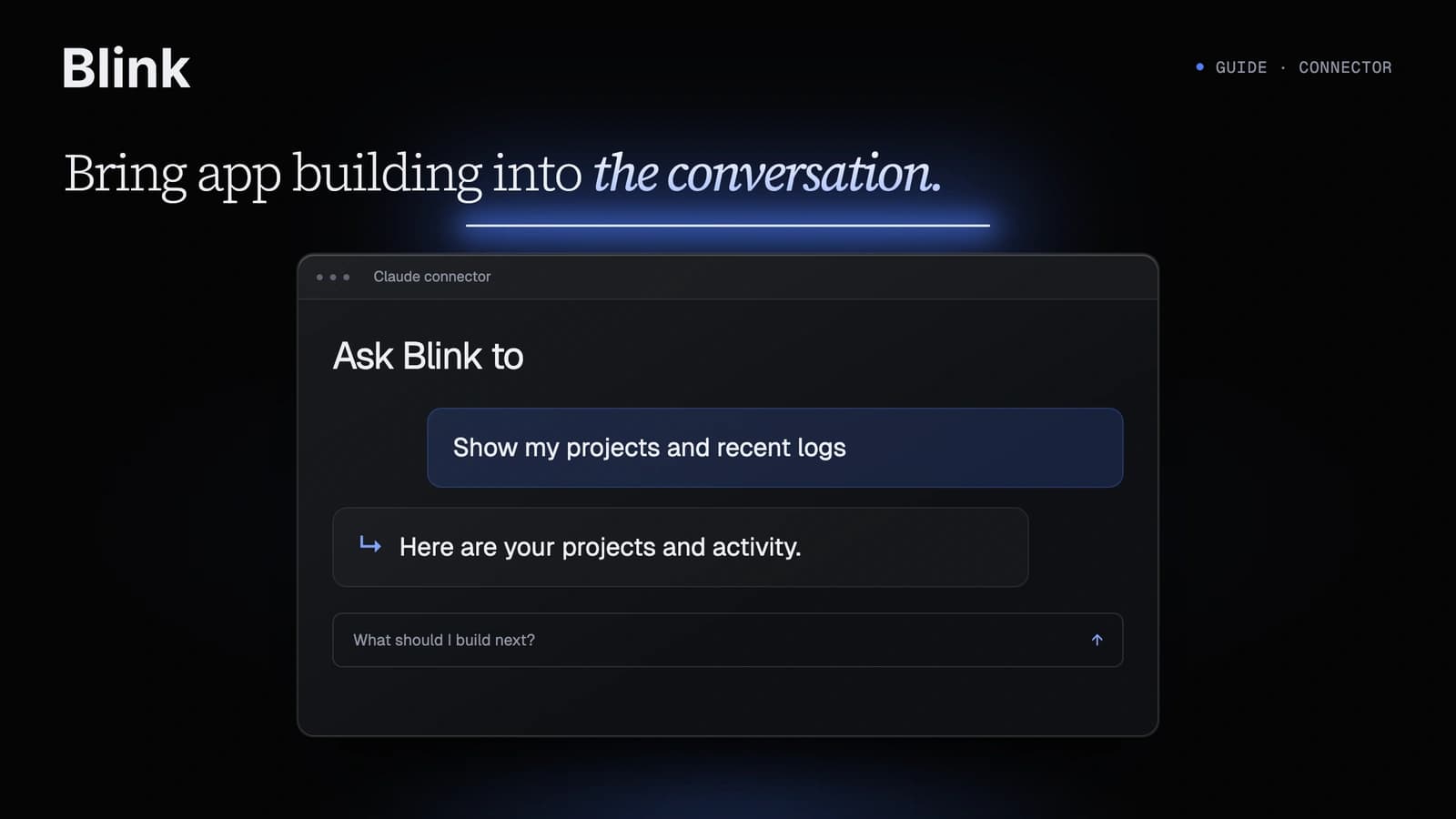 A chat conversation connects a workspace to project and activity details.
