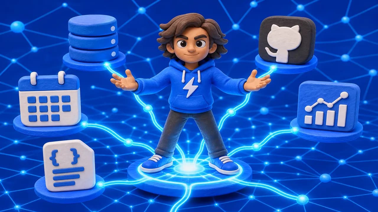MCP gives your AI agent live connections to real system data — database schema, GitHub, and external services