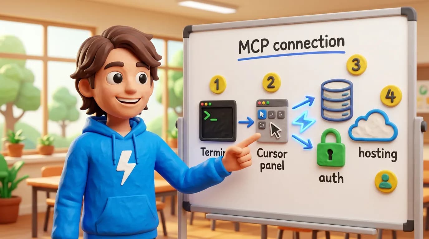 Cursor MCP 設定：一鍵為您的代理程式加入全端基礎設施