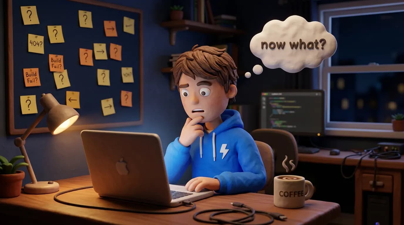 The deployment cliff — Claude Code built the app, now what?