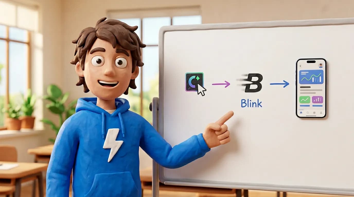 Cursor writes the code, Blink deploys it — the complete vibe coding production pipeline