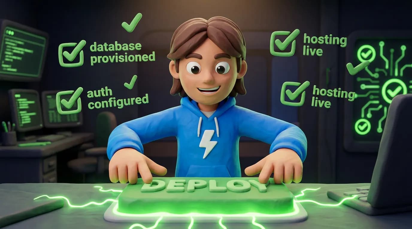 With Blink, deploying a Cursor-built app provisions the database, auth, and hosting in a single command