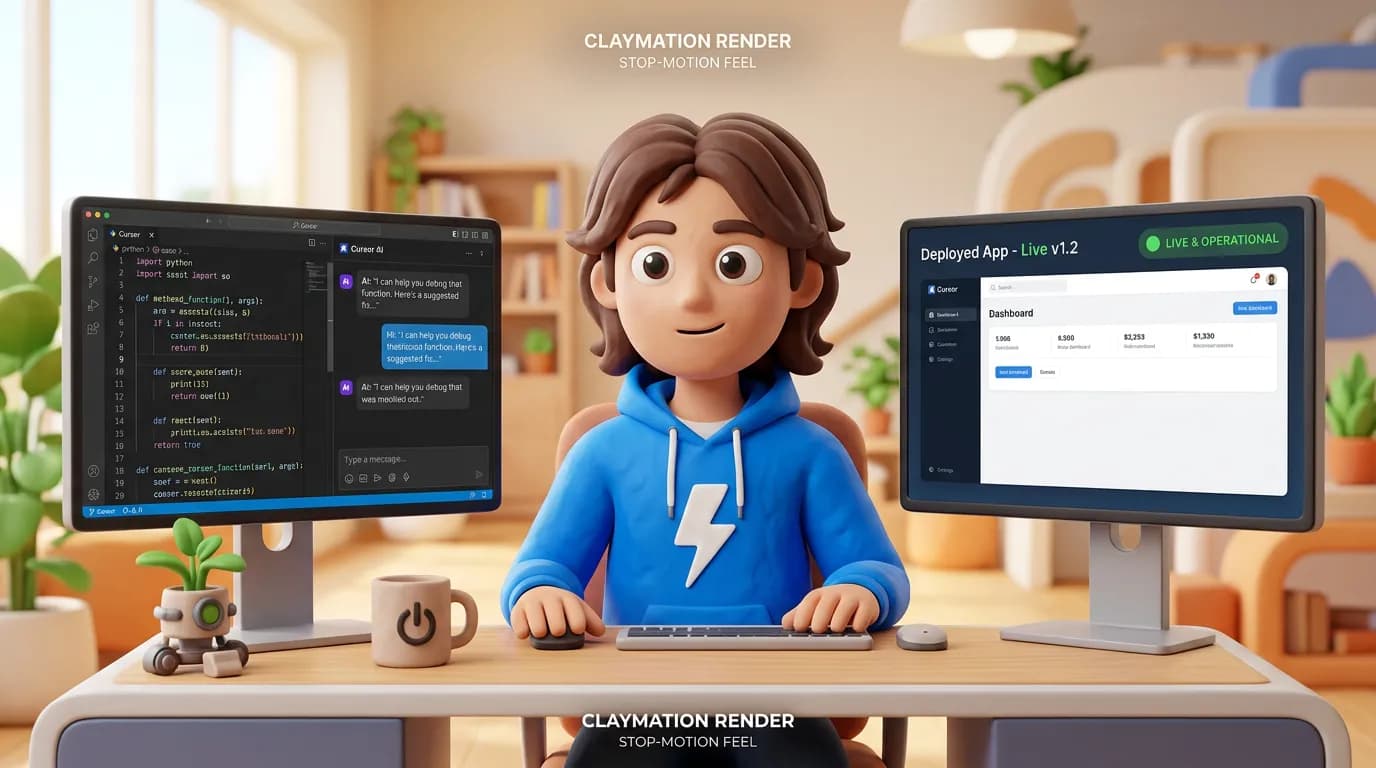 Ask Cursor to build and deploy — the Blink Cloud MCP handles the full infrastructure stack without leaving the editor