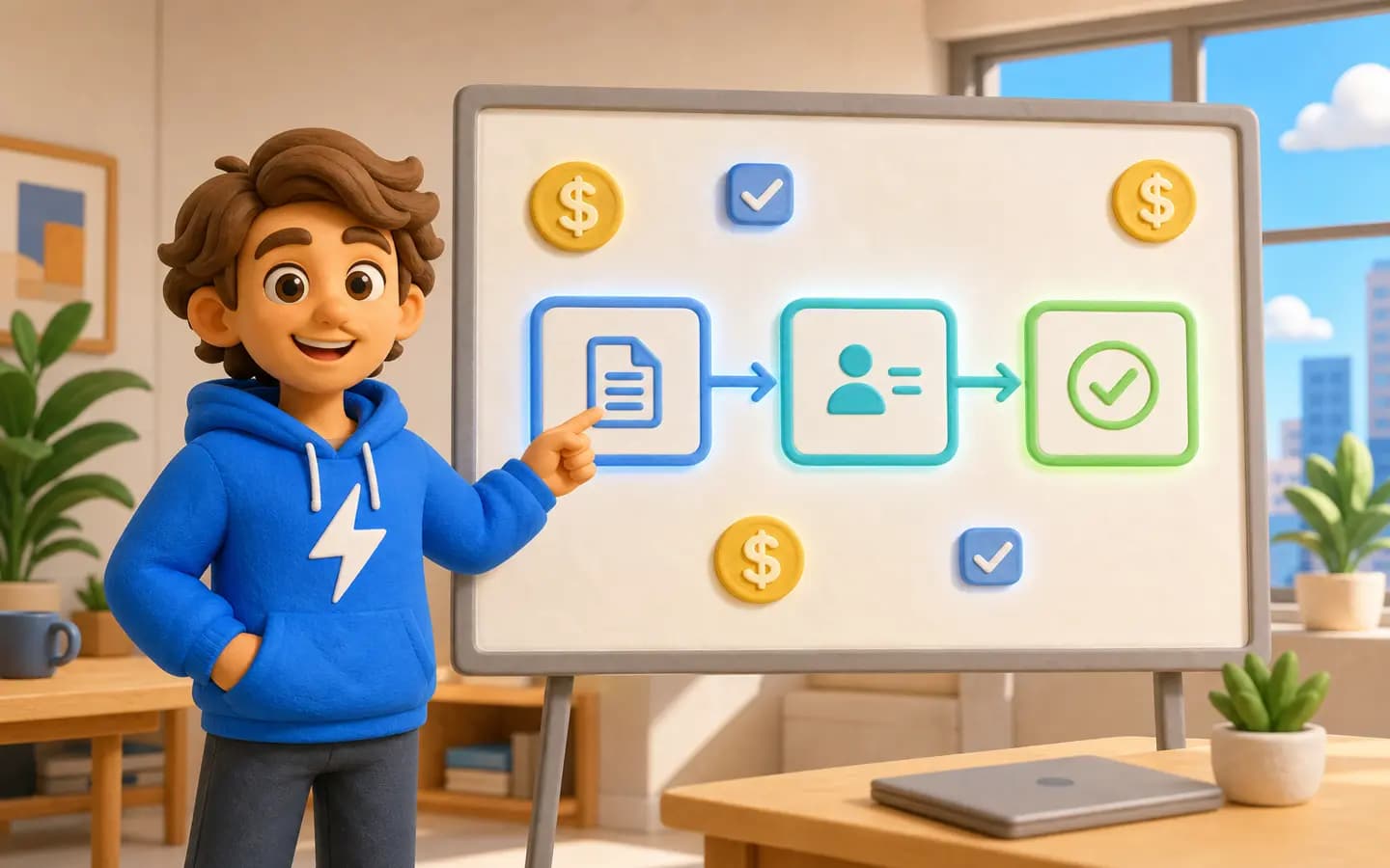 Budget approval workflow showing how finance teams can automate request routing with custom approval chains