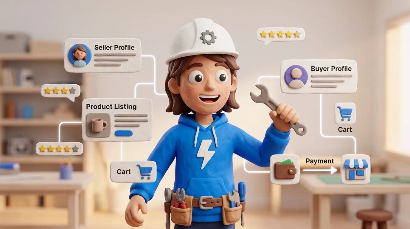How to Build a Marketplace App with AI (Complete Guide)