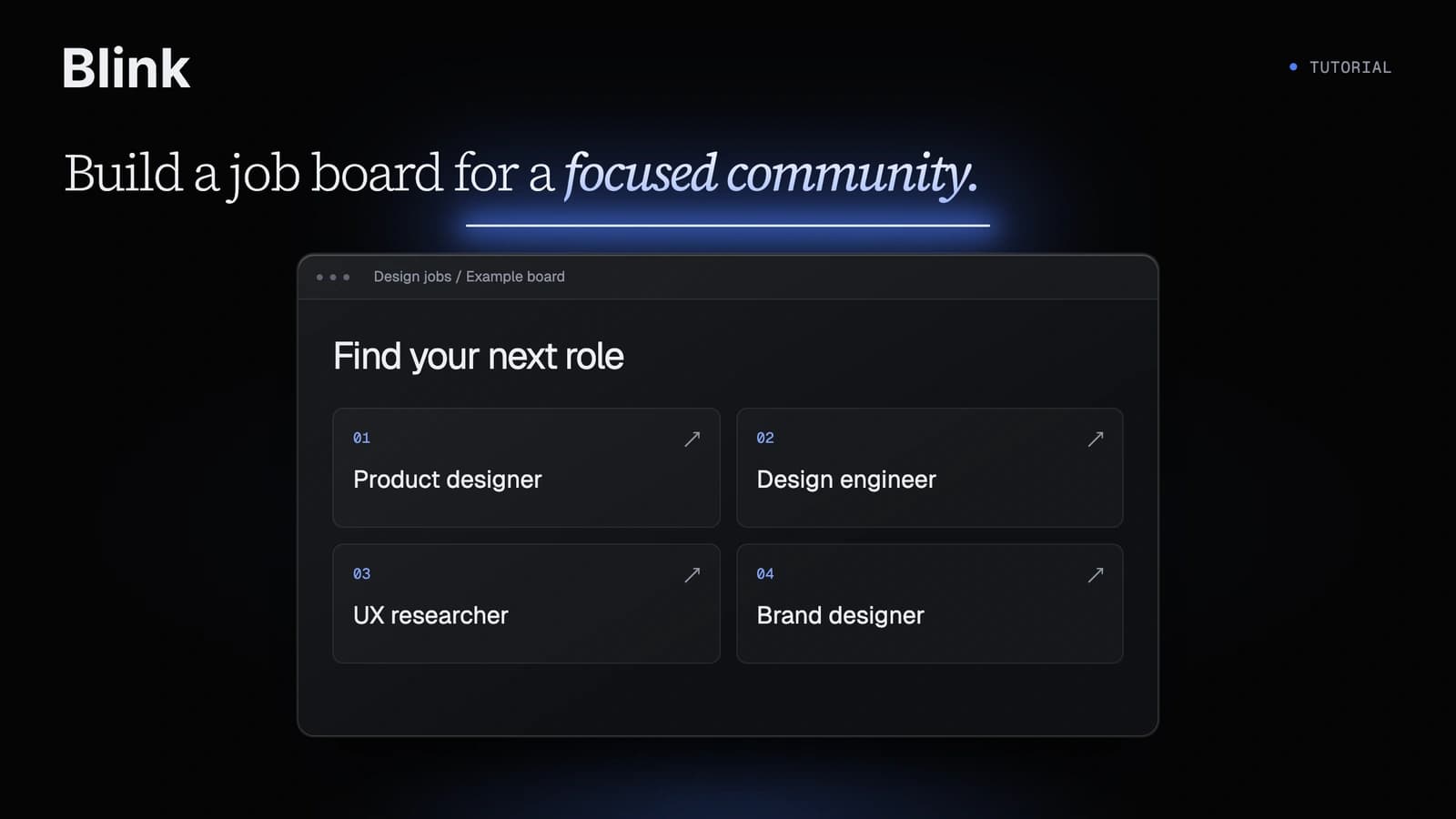 Build a job board for a focused community. Build a niche job board. Conceptual illustration.