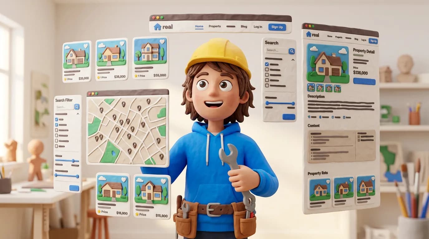 How to Build a Real Estate Website with AI (Property Listings, Search, and More)