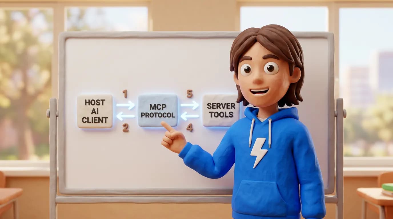 How MCP works: the host, protocol, and server architecture in plain English
