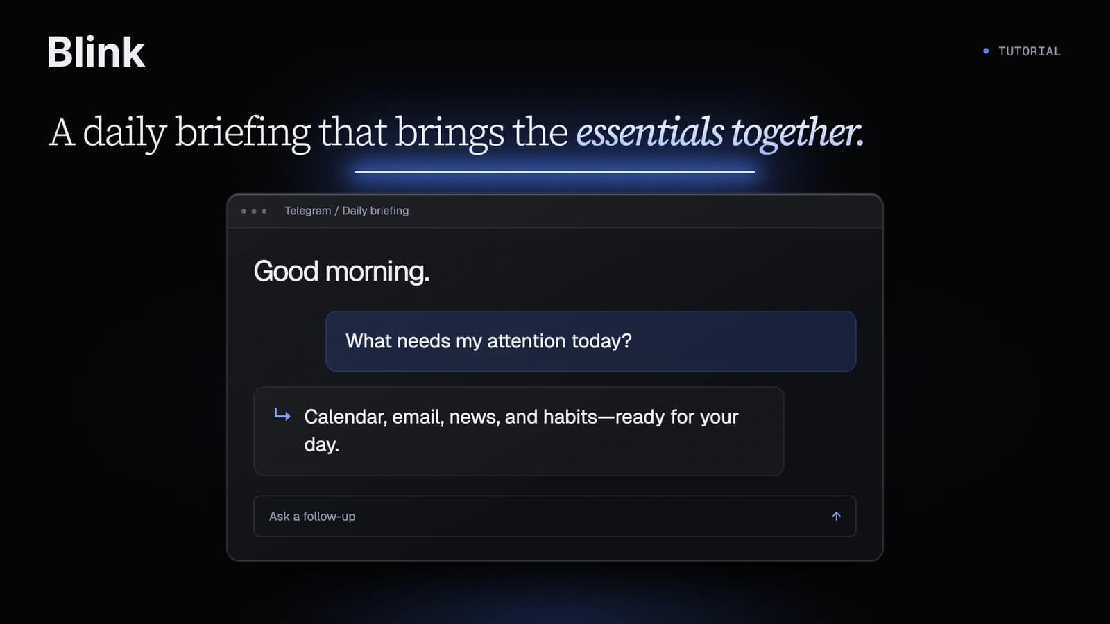 OpenClaw daily briefing bringing together calendar, email, news, and habit tracking. Conceptual illustration.