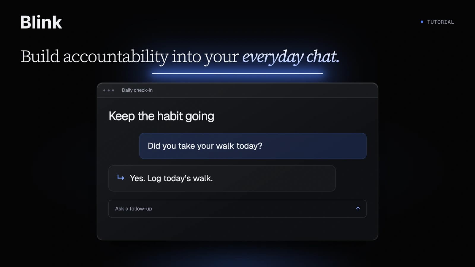 Build accountability into your everyday chat. OpenClaw habit tracking. Conceptual illustration.