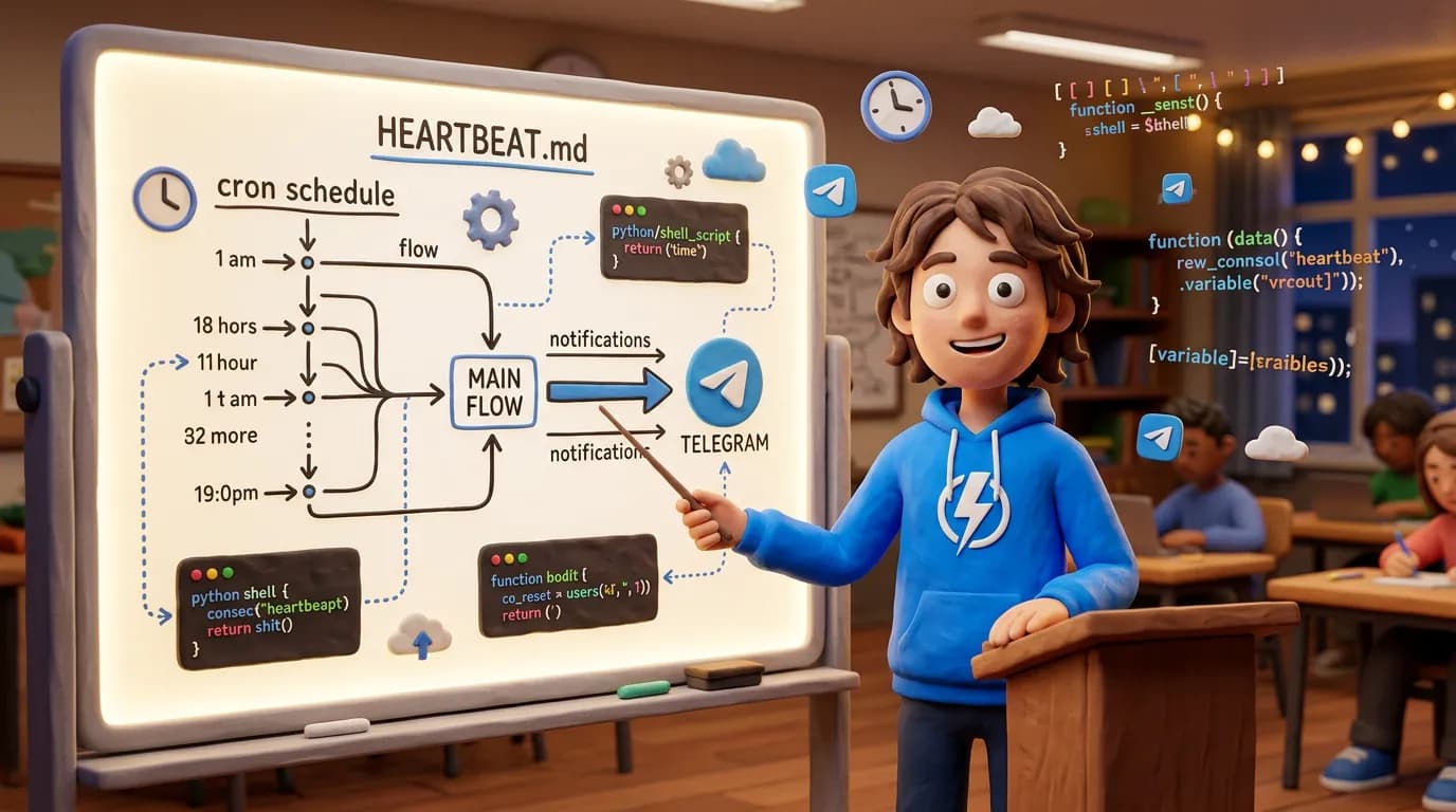 How OpenClaw HEARTBEAT.md triggers a morning briefing on a daily schedule