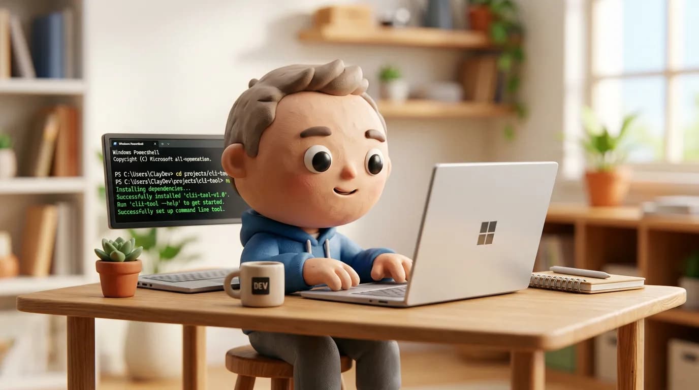 Setting up OpenClaw on Windows — clean terminal setup with successful output