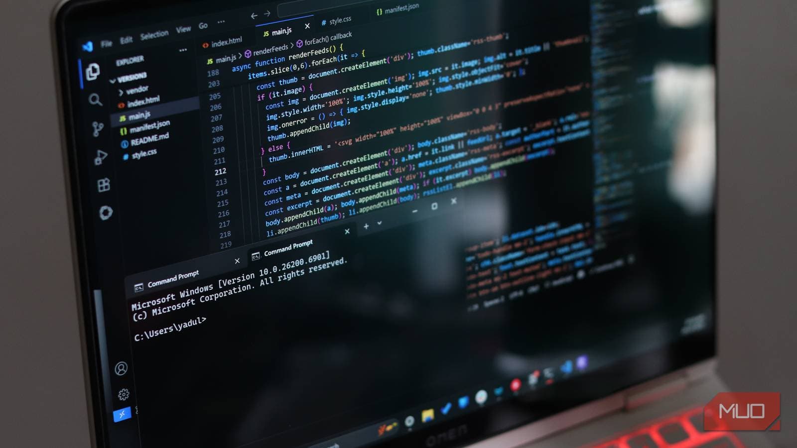 VS Code and Windows Terminal running side by side on Windows 11 — the development environment where OpenClaw runs