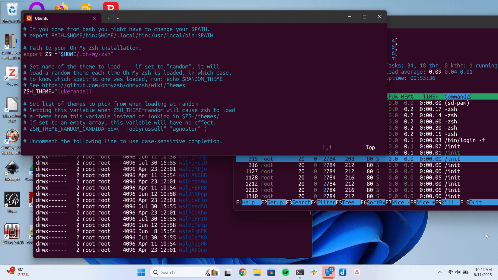 WSL terminal running on Windows 11 — the Linux environment inside Windows that OpenClaw needs