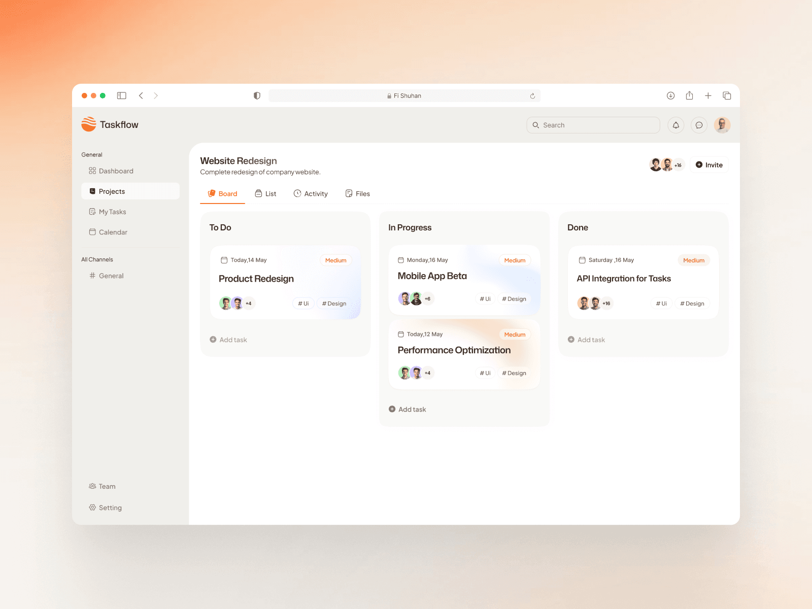 Teams using custom-built project management tools tailored to their workflow