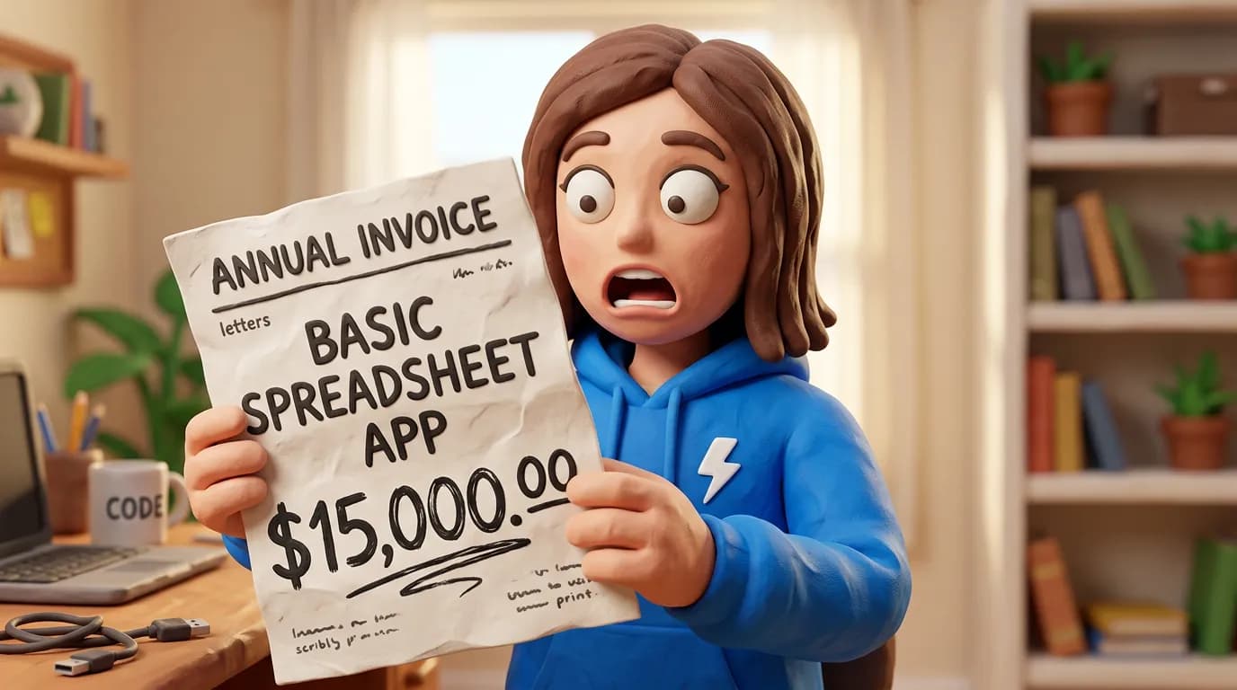 Developer shocked at $1,200/year Airtable bill for a 5-person team