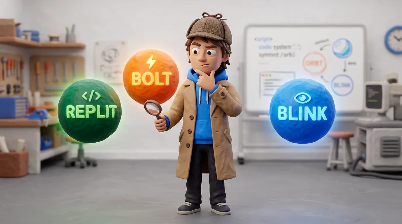 Replit vs Bolt vs Blink — comparing AI app builders for production use