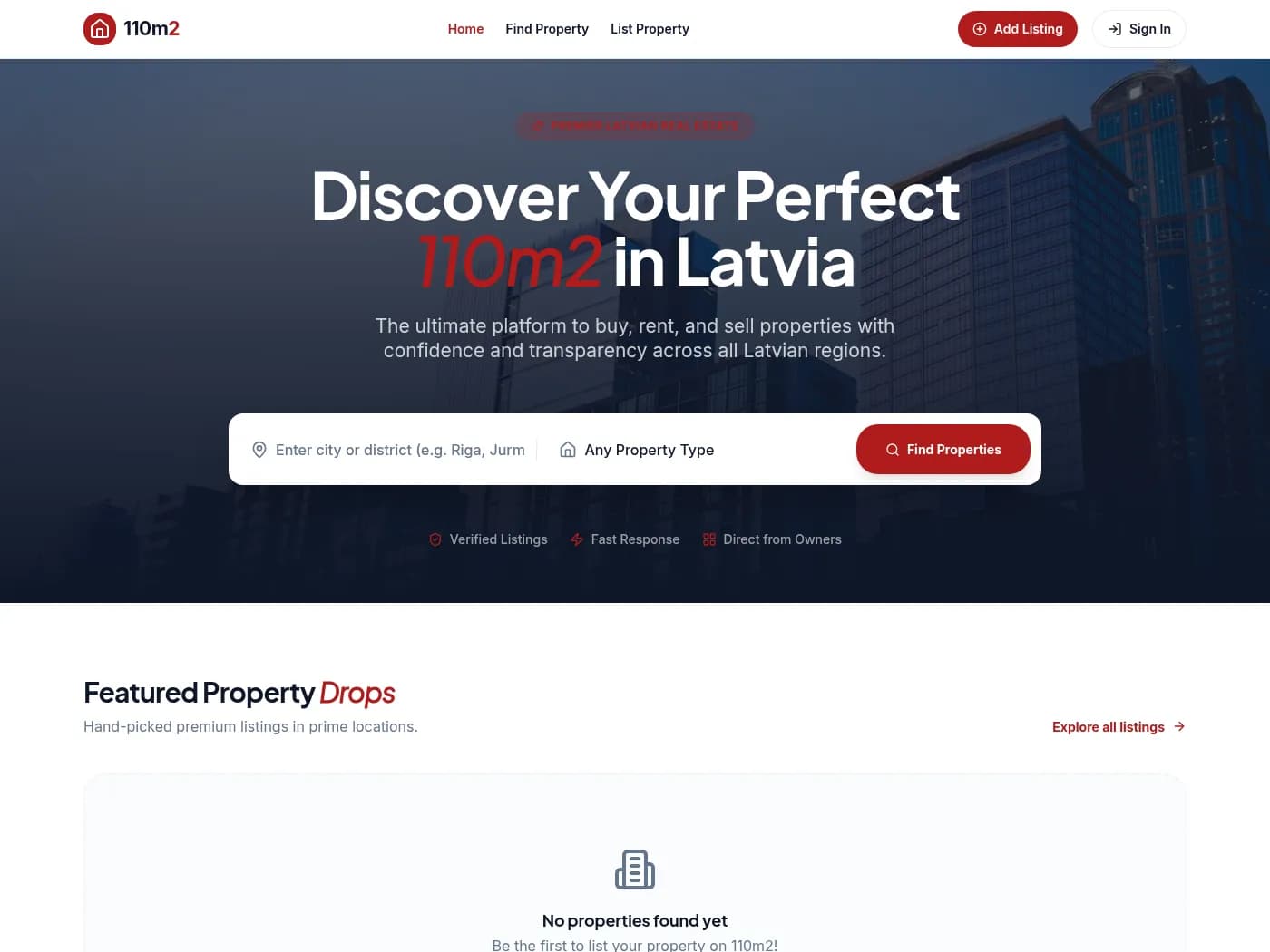 110m2 Property Portal