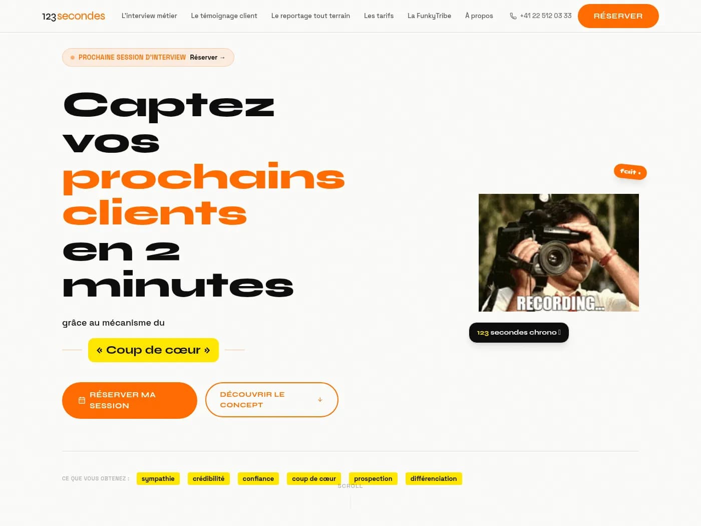 123 Secondes Web Replica