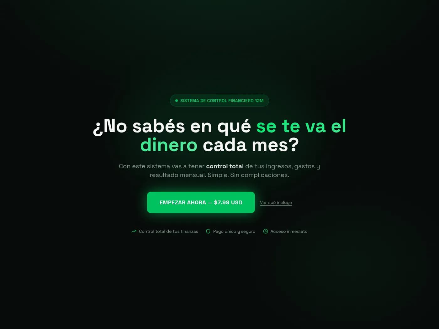 12M Finanzas Landing