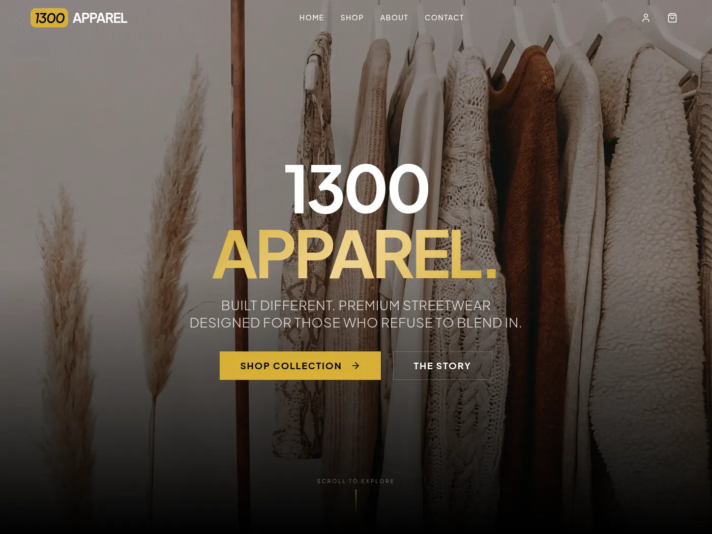 1300 Apparel E-Commerce