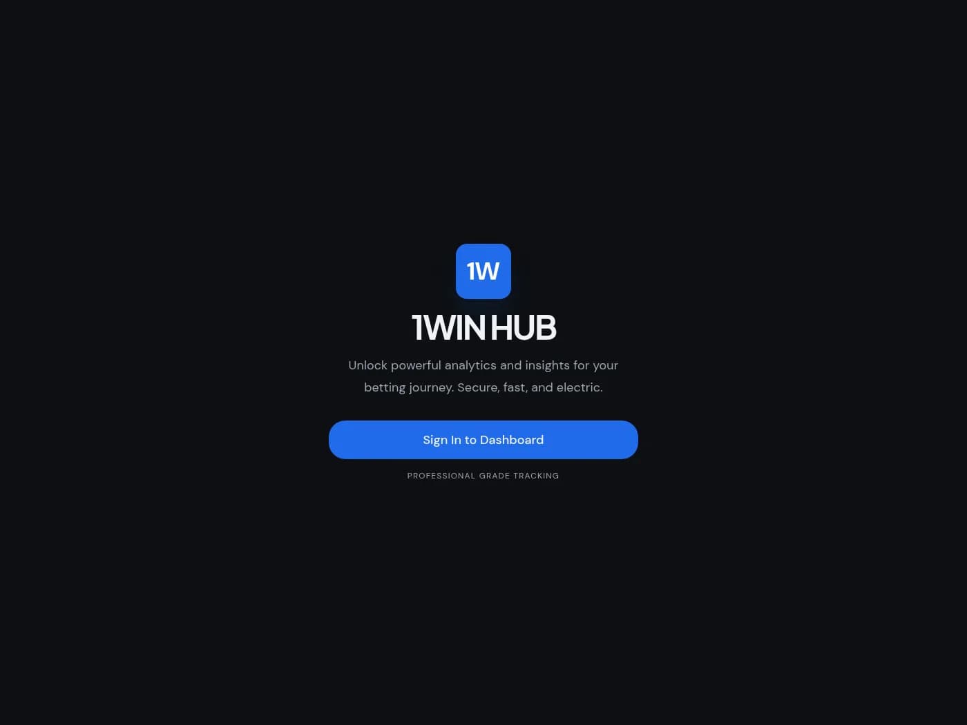1Win Dashboard