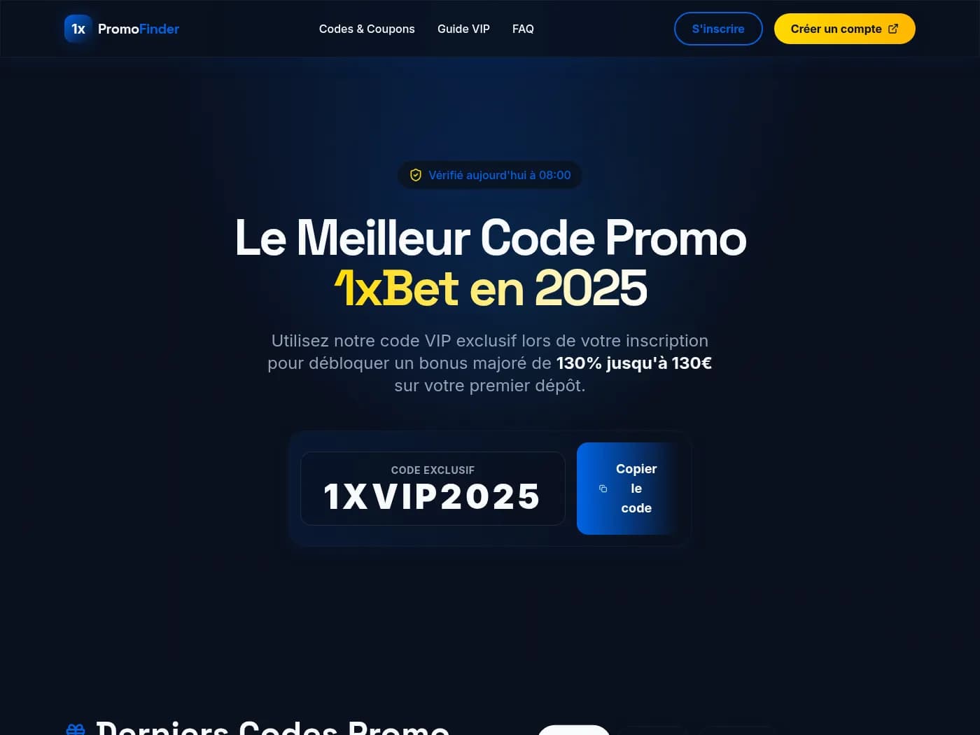 1xBet Promo Finder