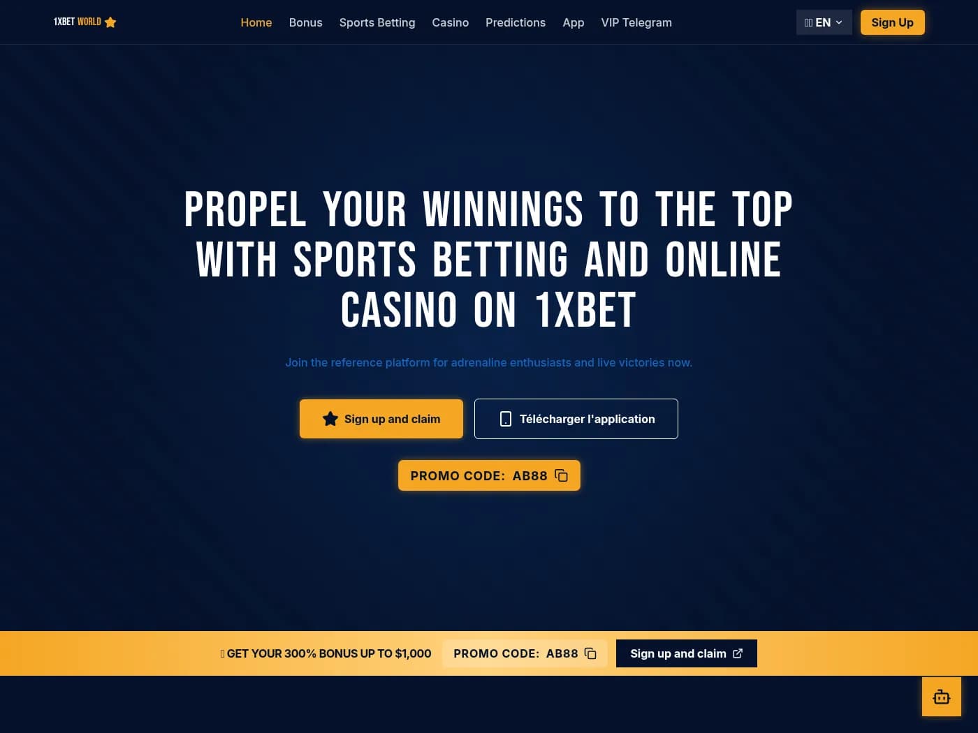 1XBET-World Affiliate Site
